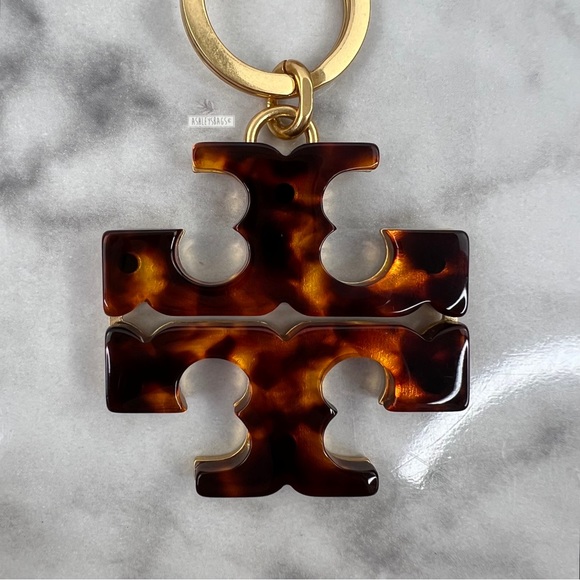 Tory Burch | Accessories | Tory Burch Tortoise Stacked Double T Logo ...